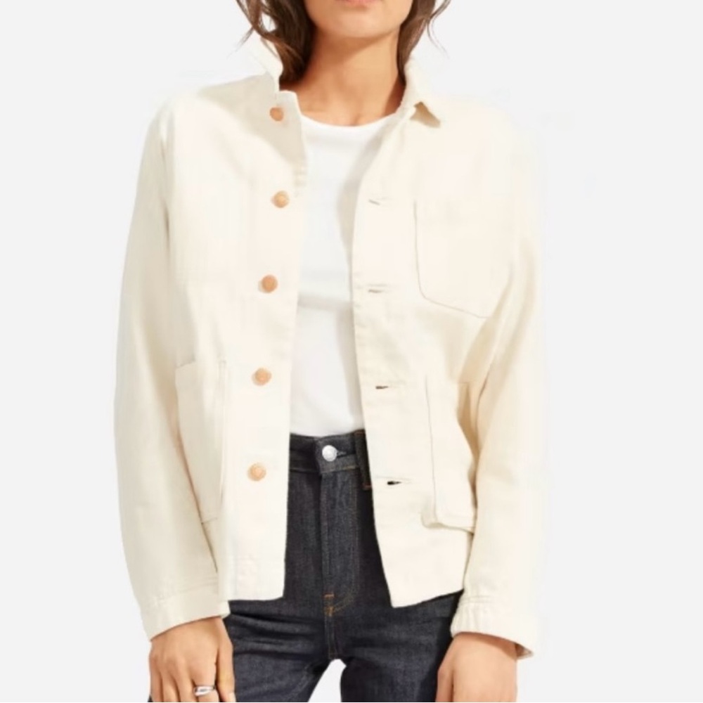 Everlane Ivory The Denim Chore Jacket Utility Style B… - Gem
